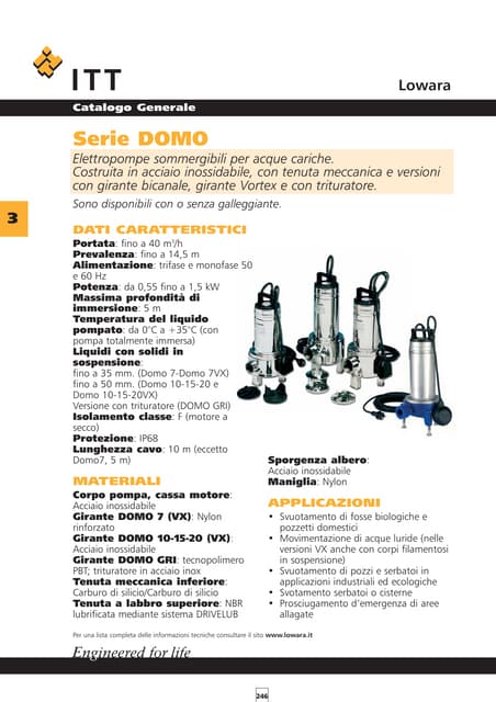 Lowara BGM - Fornid - Elettropompe centrifughe autoadescanti | PDF | Home & Garden
