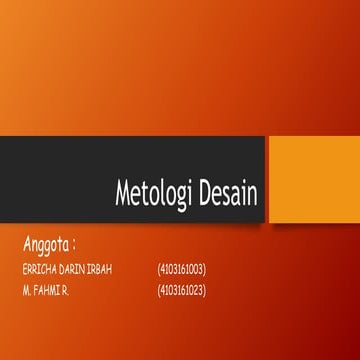 Metodologi Desain Dompet Ideal | PPTX