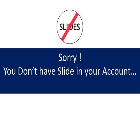 Dont Have Slides | PPT