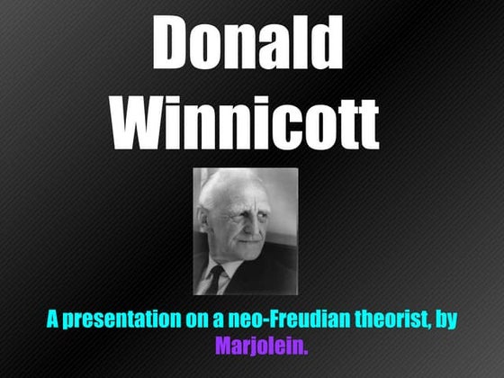 Winnicott in pictures | PPT