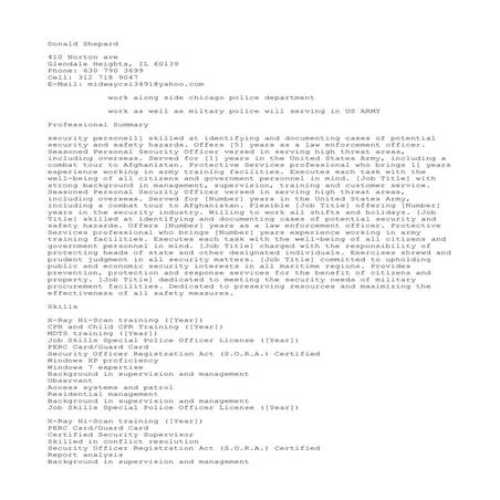 Donald shepard document3 | PDF