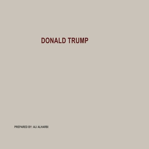 Donald trump | PPTX