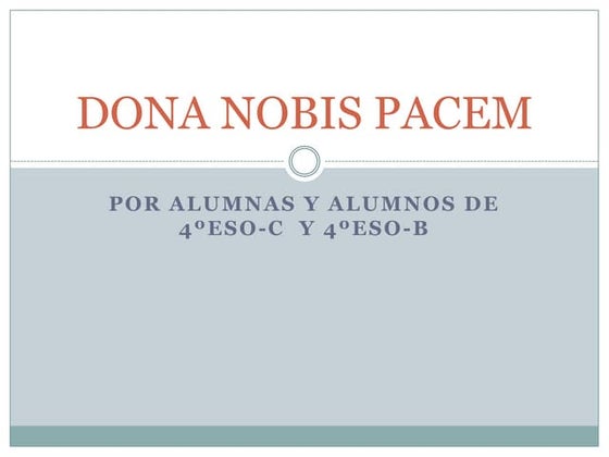 Da pacem cordium | PPT