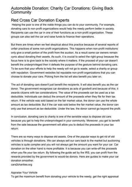 Polly Klaas Car Donation | PDF