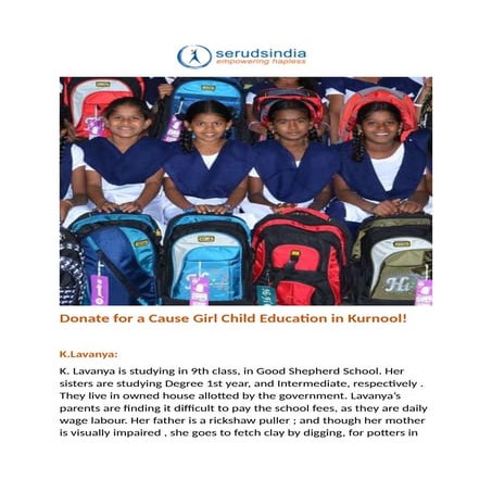 Educate a Girl Child, Transform a Nation | PDF
