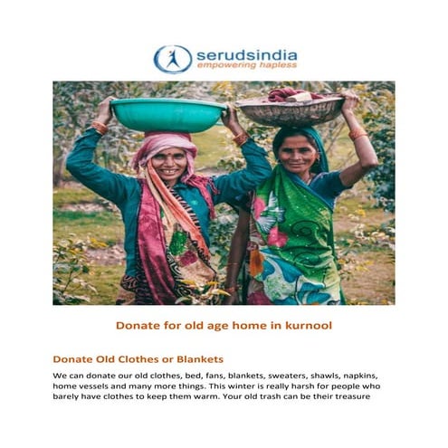 Donate for Old age Home | PPTX