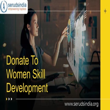 Donate To Women Skill Development | PPTX