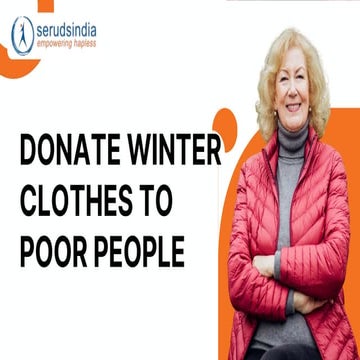 Donate winter clothes to poor people | PPTX
