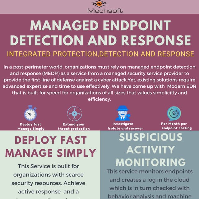 Managed End Point security | PDF