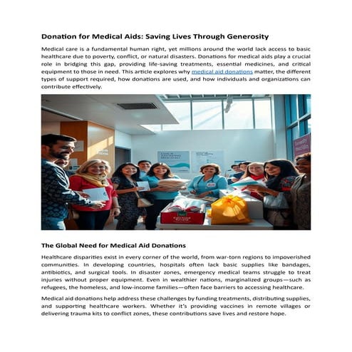 Donation for Medical Aids Saving Lives Through Generosity.pdf