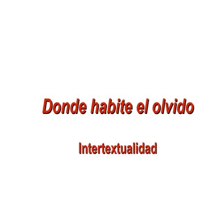 Donde habite el | DOCX