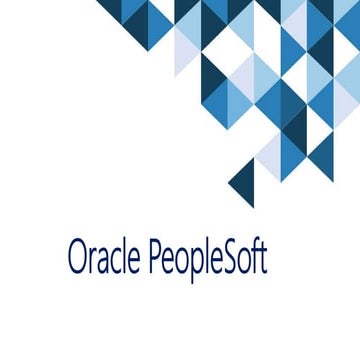 Oracle people soft | PPTX