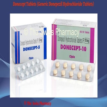 Donecept Tablets (Generic Donepezil Hydrochloride Tablets) | PDF