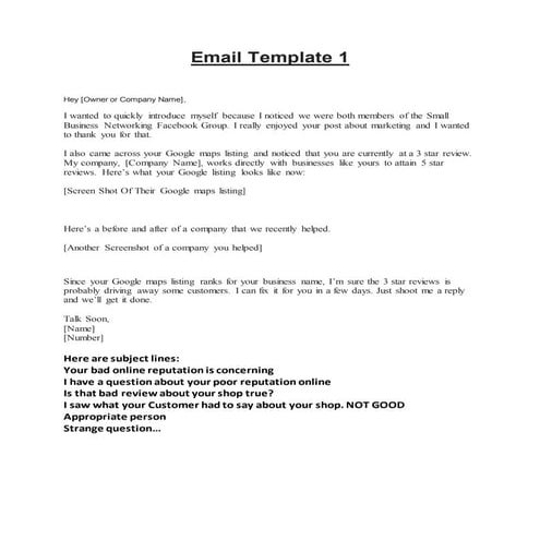 Kenny Cannon | Done for you Google Review Lead Gen Templates | PDF