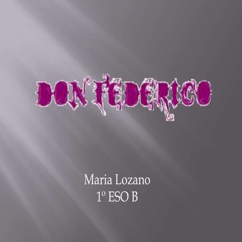 Don federico | PPTX