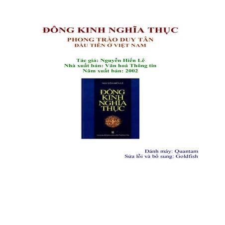 Dong Kinh Nghia Thuc | PDF