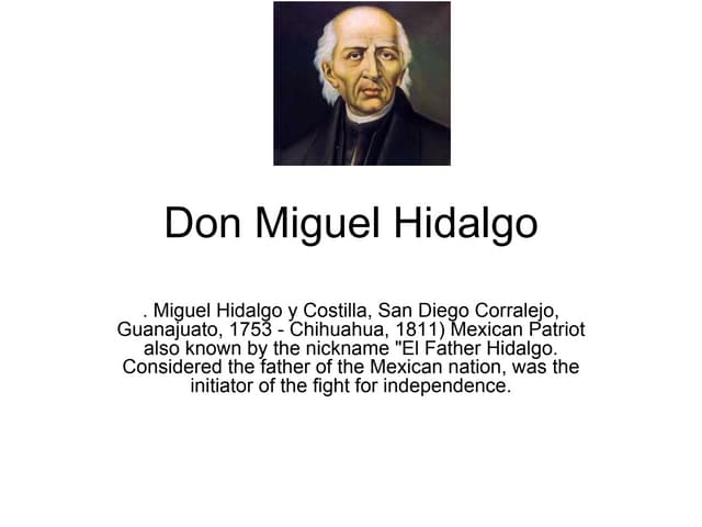 Father Miguel Hidalgo Y Costilla