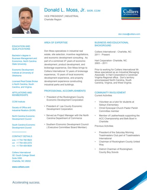 Grant Miller Resume | PDF | Industrial Property | Real Estate