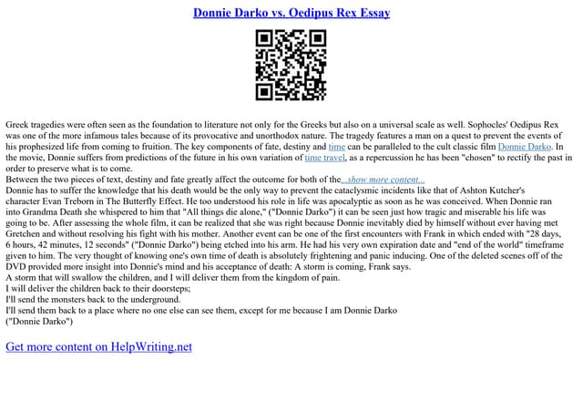 Schizophrenia and Donnie Darko - Geter | PPTX