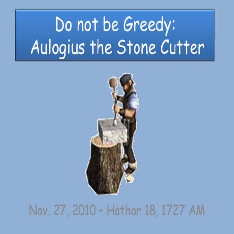 Do not be greedy | PDF