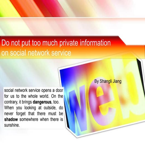Do not put too much information pdf | PPT