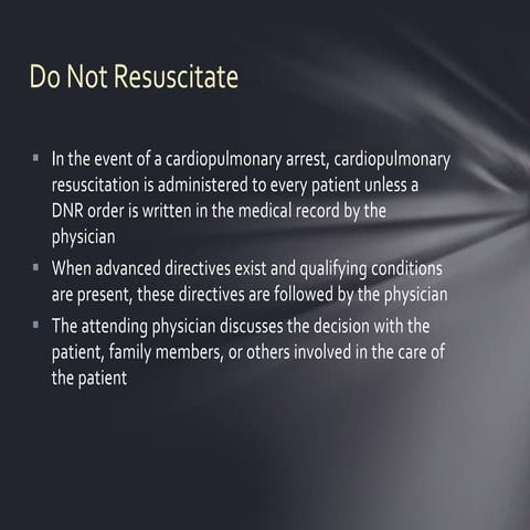 Do Not Resuscitate (DNR): Understanding Its Meaning, Implications, and ...
