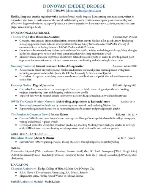 RESUME2016 | PDF