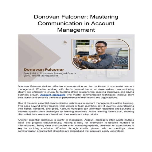 Donovan Falconer_ Mastering Communication in Account Management.pdf