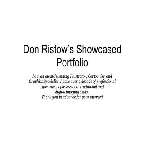 Don Ristow’s Portfolio | PPT | Drawing and Sketching | Arts and Crafts