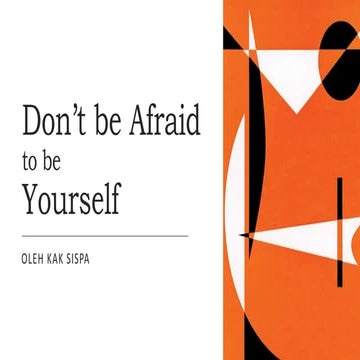 Don’t be Afraid because you is the warrior.pptx