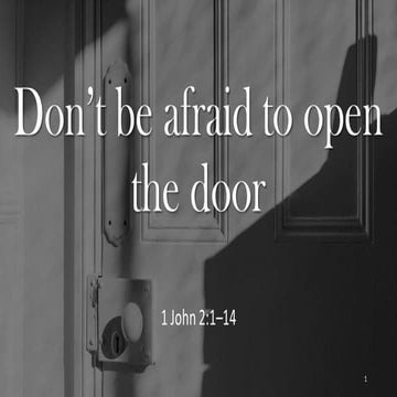 Dont be afraid to open the door | PPTX