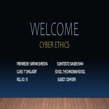 Cyber Wellness Lesson Plan Presentation | PPTX