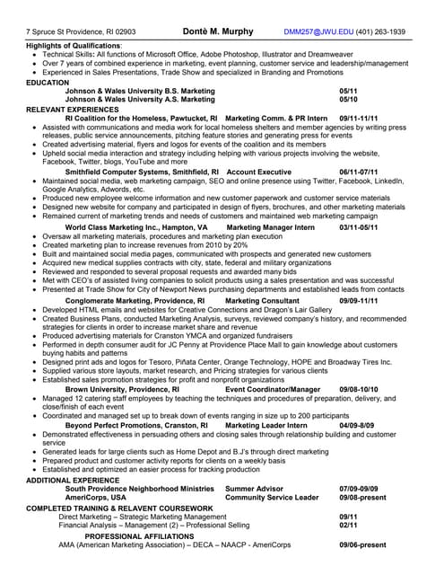 Resume (updated June 15, 2010) | PDF