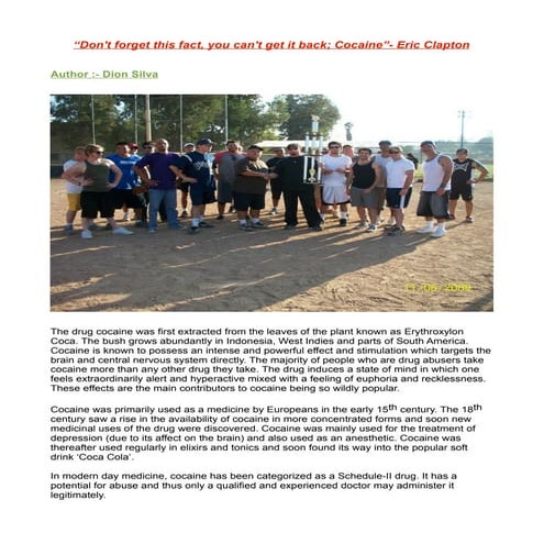 Dont forget this fact, you cant get it back cocaine eric clapton | DOC