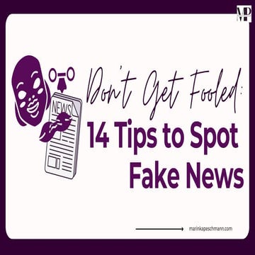 10 tips for spotting fake news | PDF