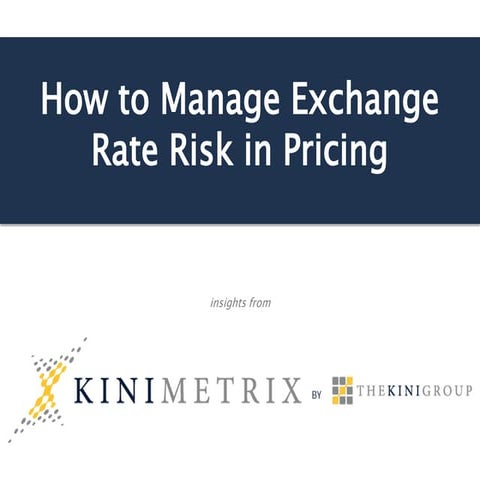 How to Manage Exchange Rate Risk in Pricing | PPT