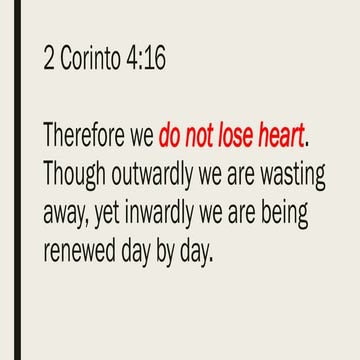 Dont Lose Heart! Be strong and do not be dismayed! | PPTX