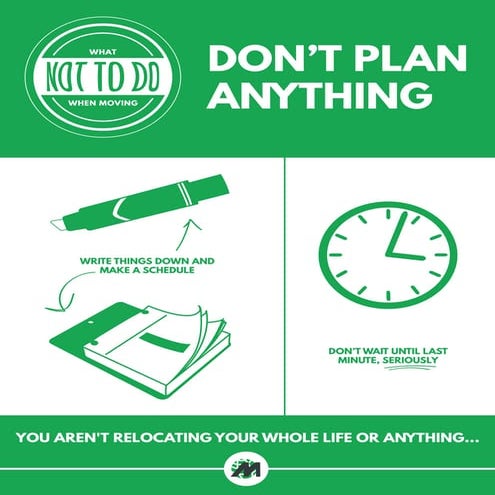 What Not to Do When Moving - Plan Nothing | PDF