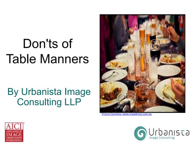 Table Manners | PPTX