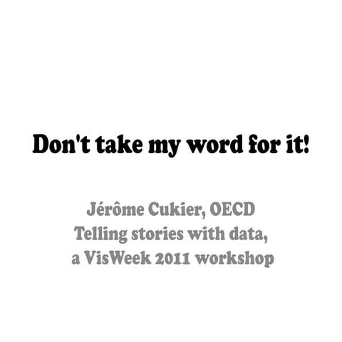 Don't take my word for it | PDF