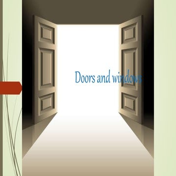 Doors and Windows | PPTX