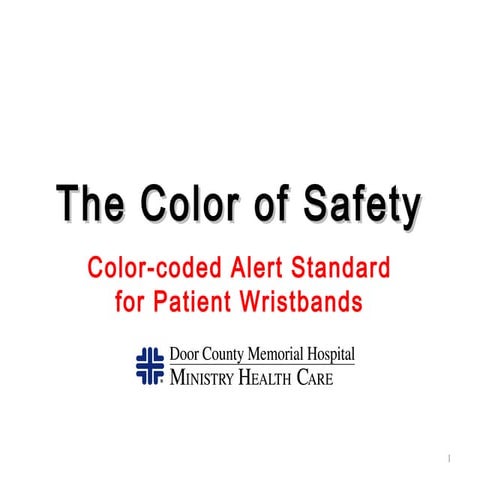 Color of Safety Wristbands | PPT