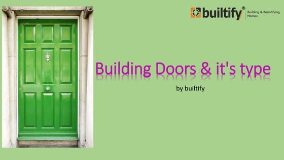 types of Doors | PPTX | Home Security | Home & Garden