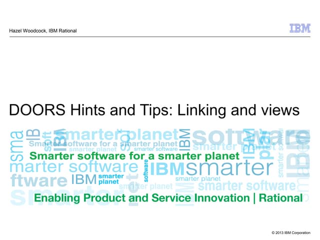 DOORS Tips and Tricks | PPT