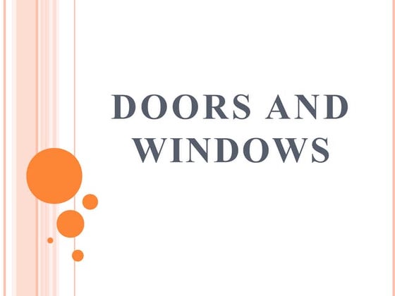 Fixtures and fastenings in doors and windows | PPTX | Interior Decorating | Home & Garden
