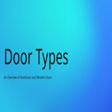 Different types of Door and window .pptx