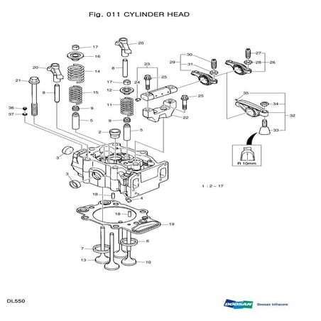 Doosan dl550 wheeled loader service repair manual | PDF