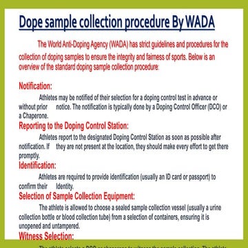 Dope sample collection procedure By WADA.pptx