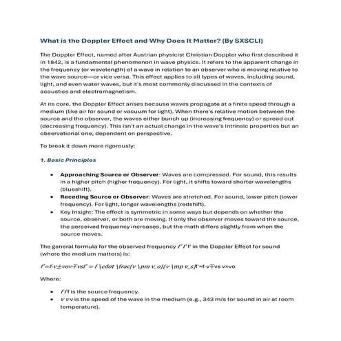 Doppler effect | PPTX