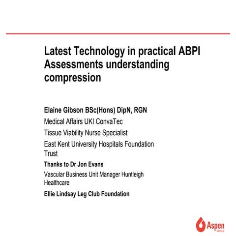 Doppler and compression british dermatology conference london 7th july ...